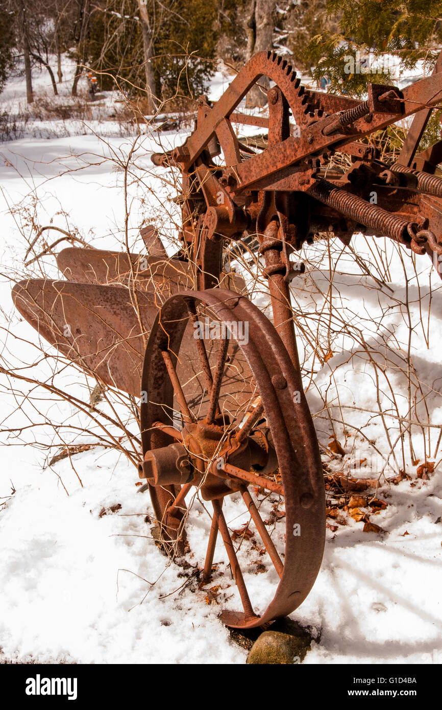 Antique Farm Plow Stock Photo - Alamy