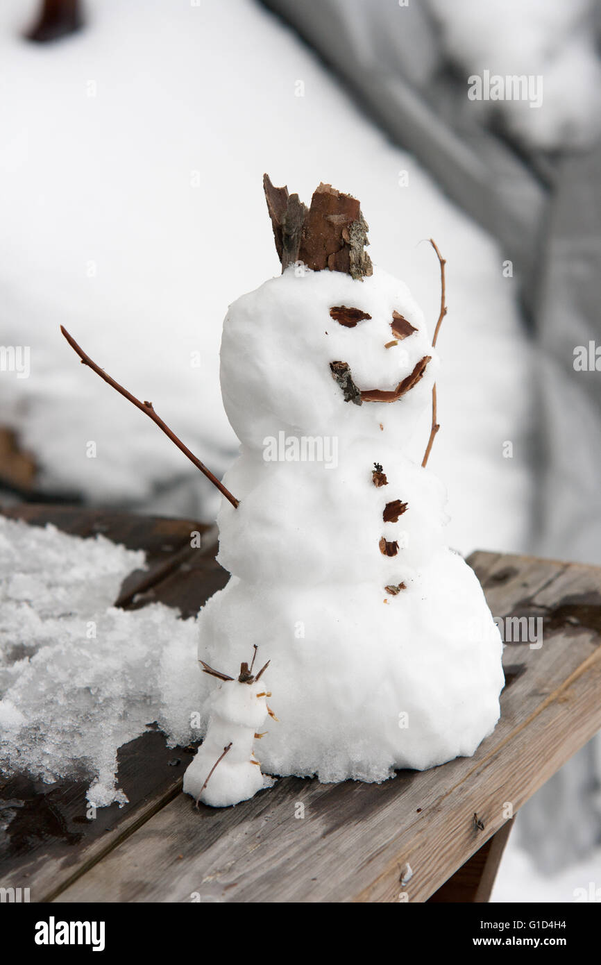 Group people snowman on hi-res stock photography and images - Alamy