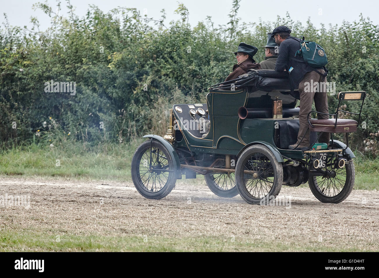 1901 White Steam Car in action Stock Photo - Alamy