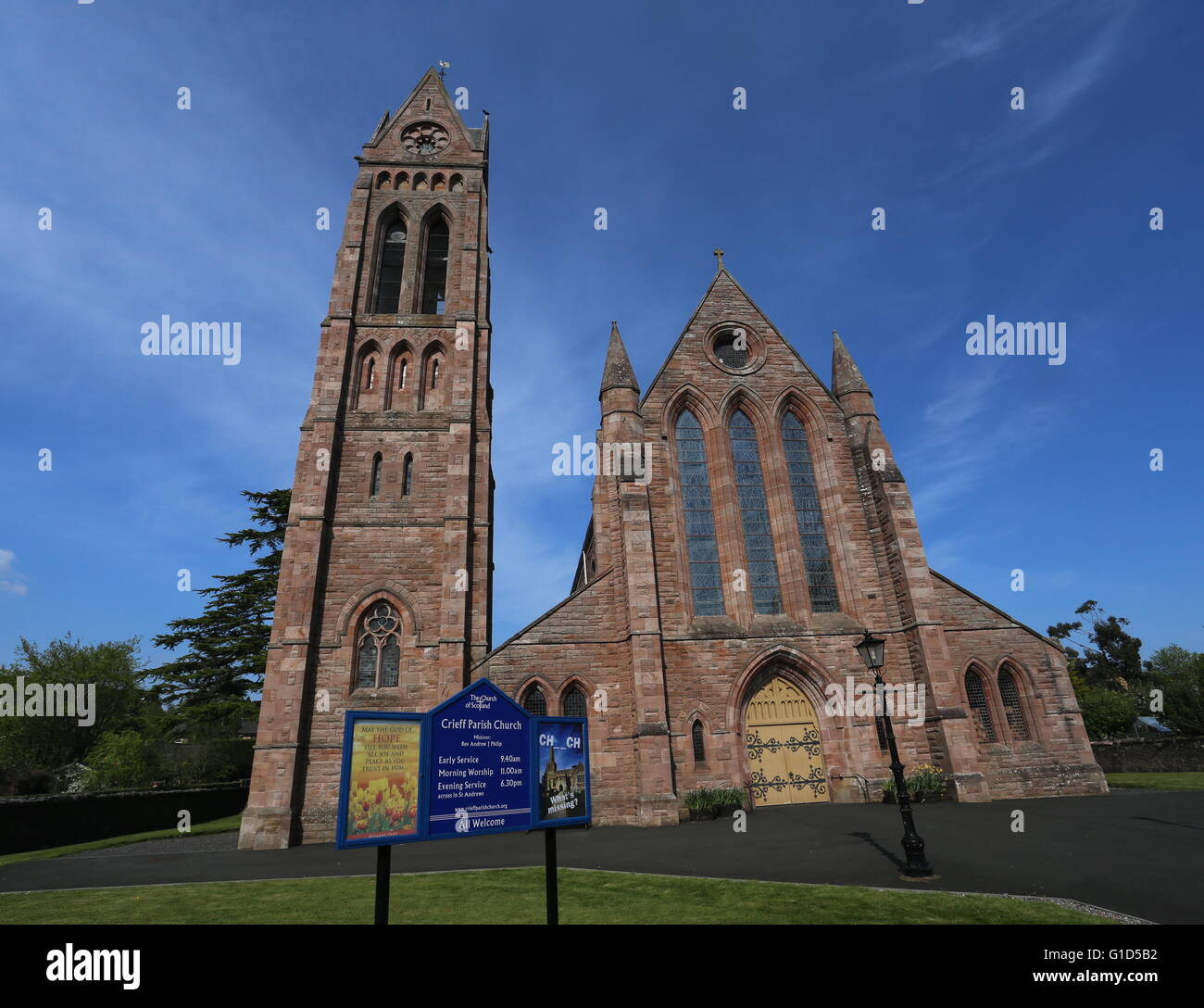 Crieff Parish Church Scotland May 2016 Stock Photo - Alamy