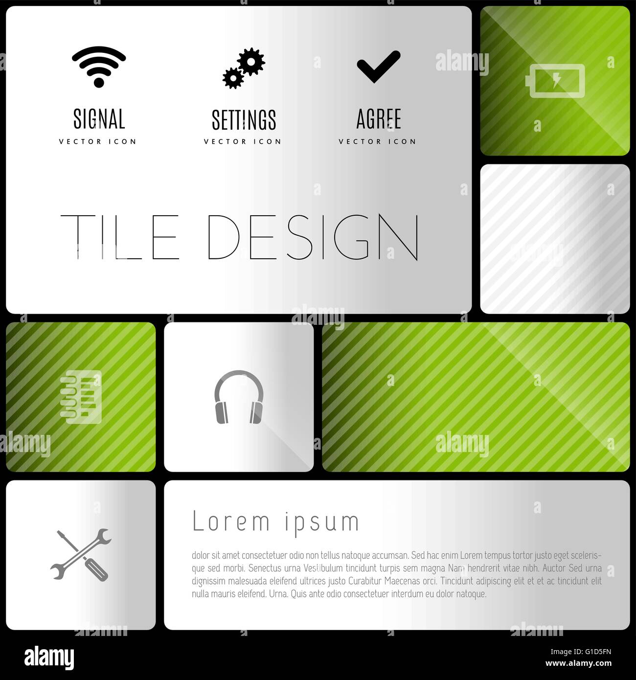 Business tile design. Vector design elements for flyers, templates ...