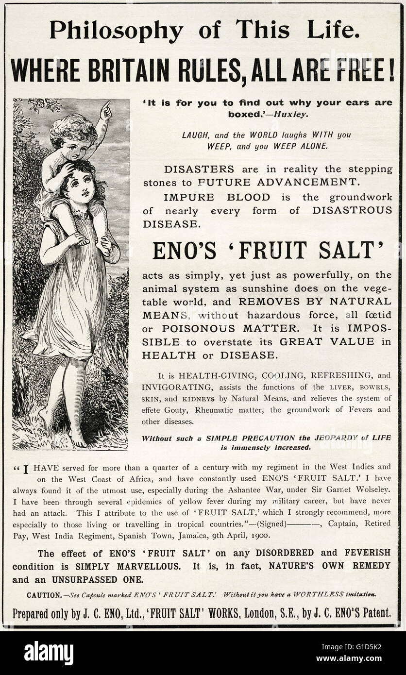 Original old vintage magazine advert from the late Victorian era dated ...
