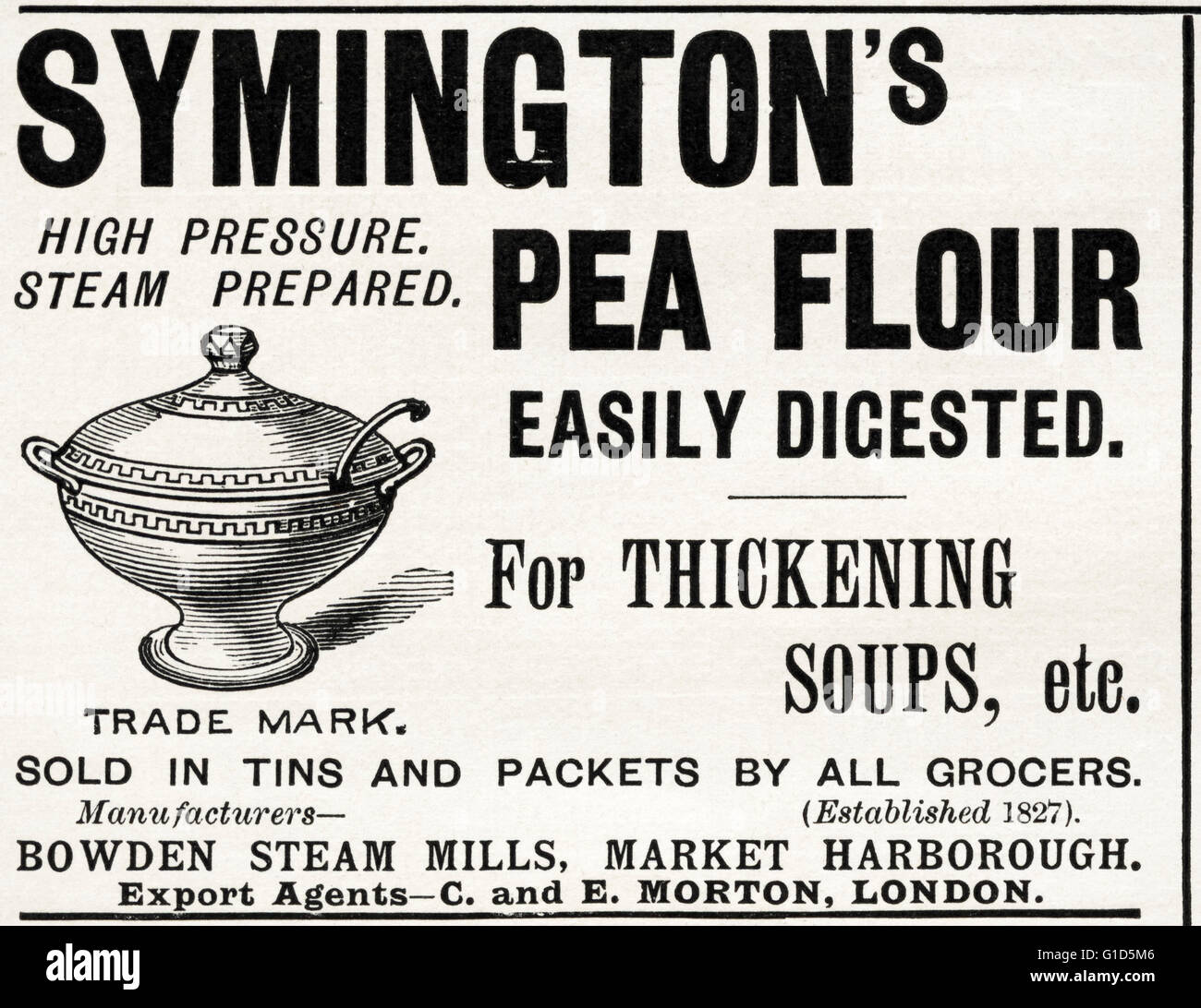 Original old vintage magazine advert from the late Victorian era dated ...