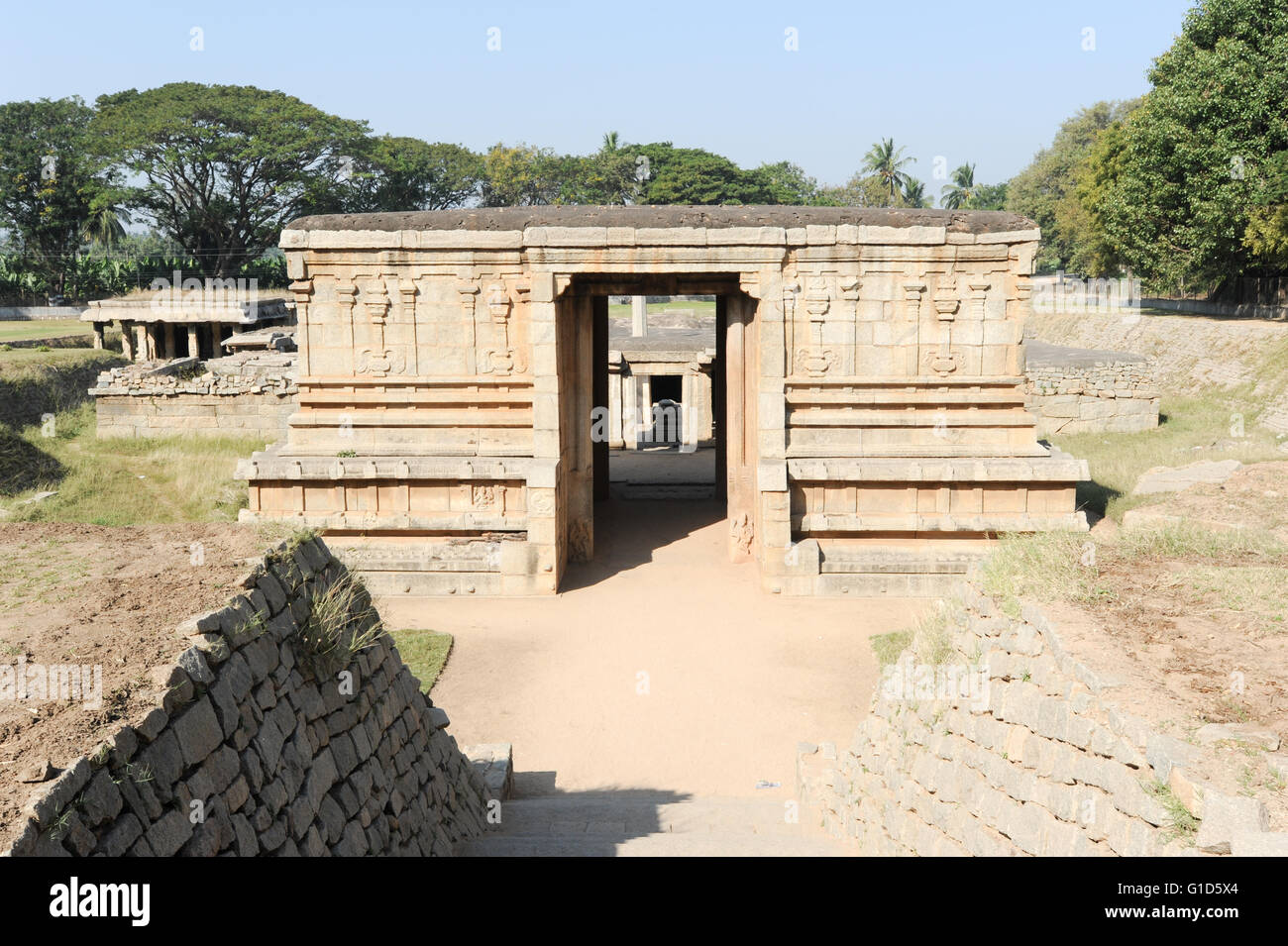 Underground Shiva temple at Hampi on India Stock Photo - Alamy