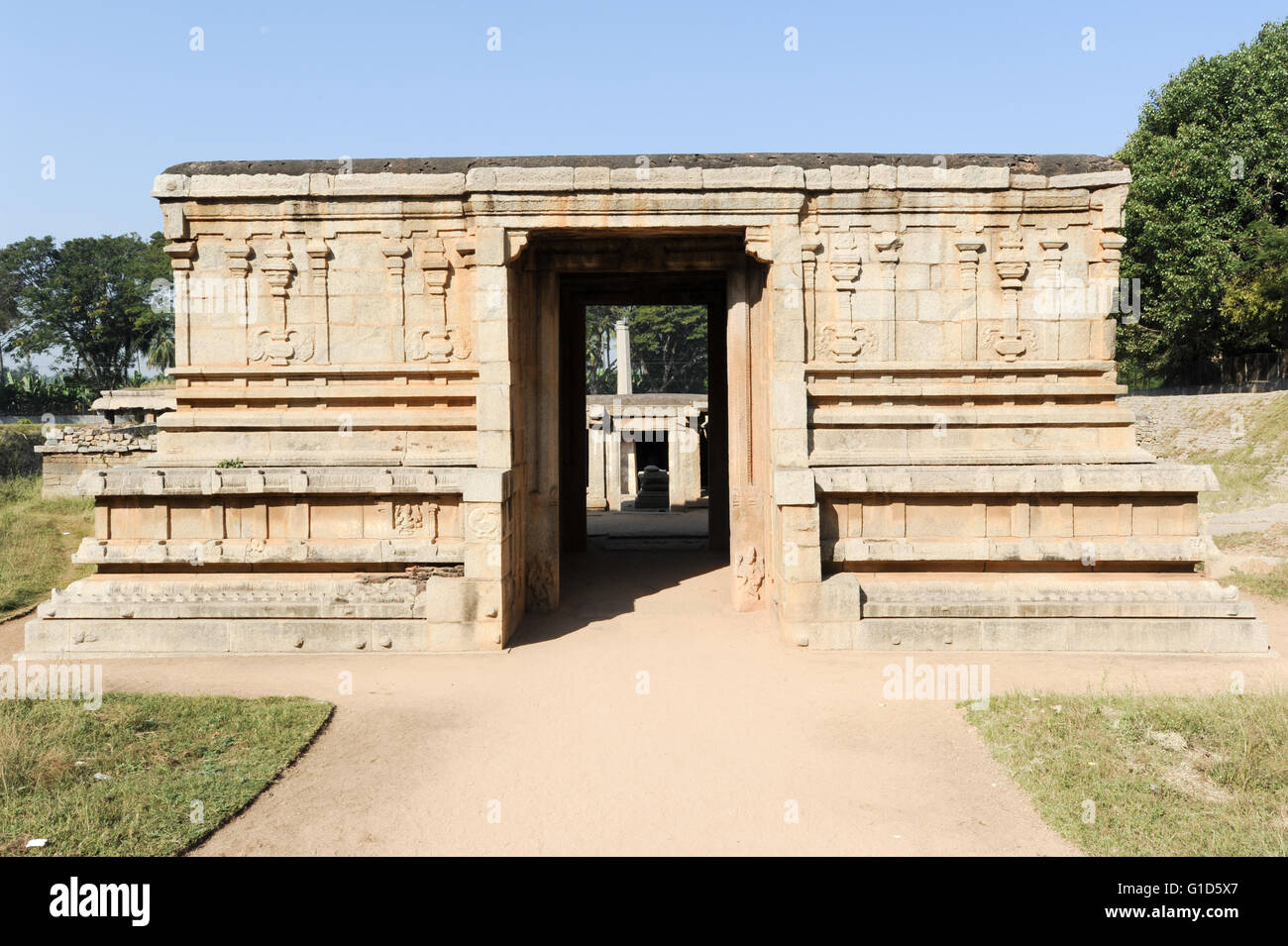 Underground Shiva temple at Hampi on India Stock Photo - Alamy