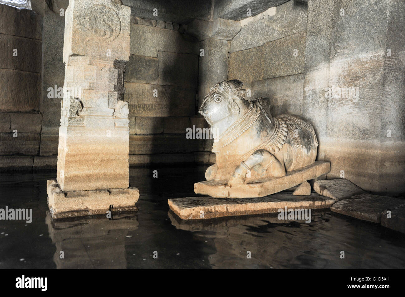 Underground Shiva temple at Hampi on India Stock Photo - Alamy