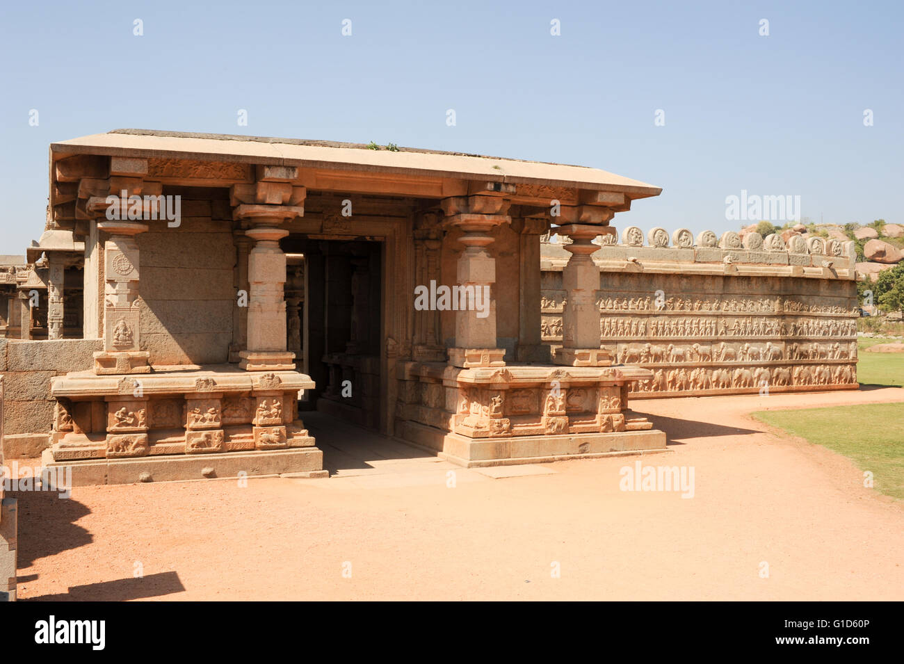 Hazara Rama Temple at Hampi on India Stock Photo - Alamy