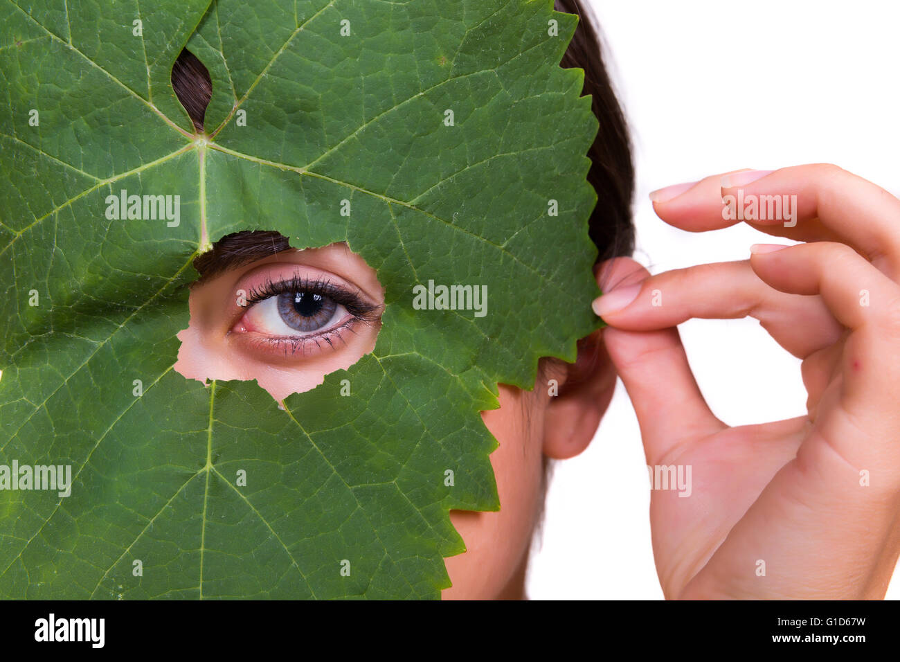 Peeping eye hi-res stock photography and images - Alamy