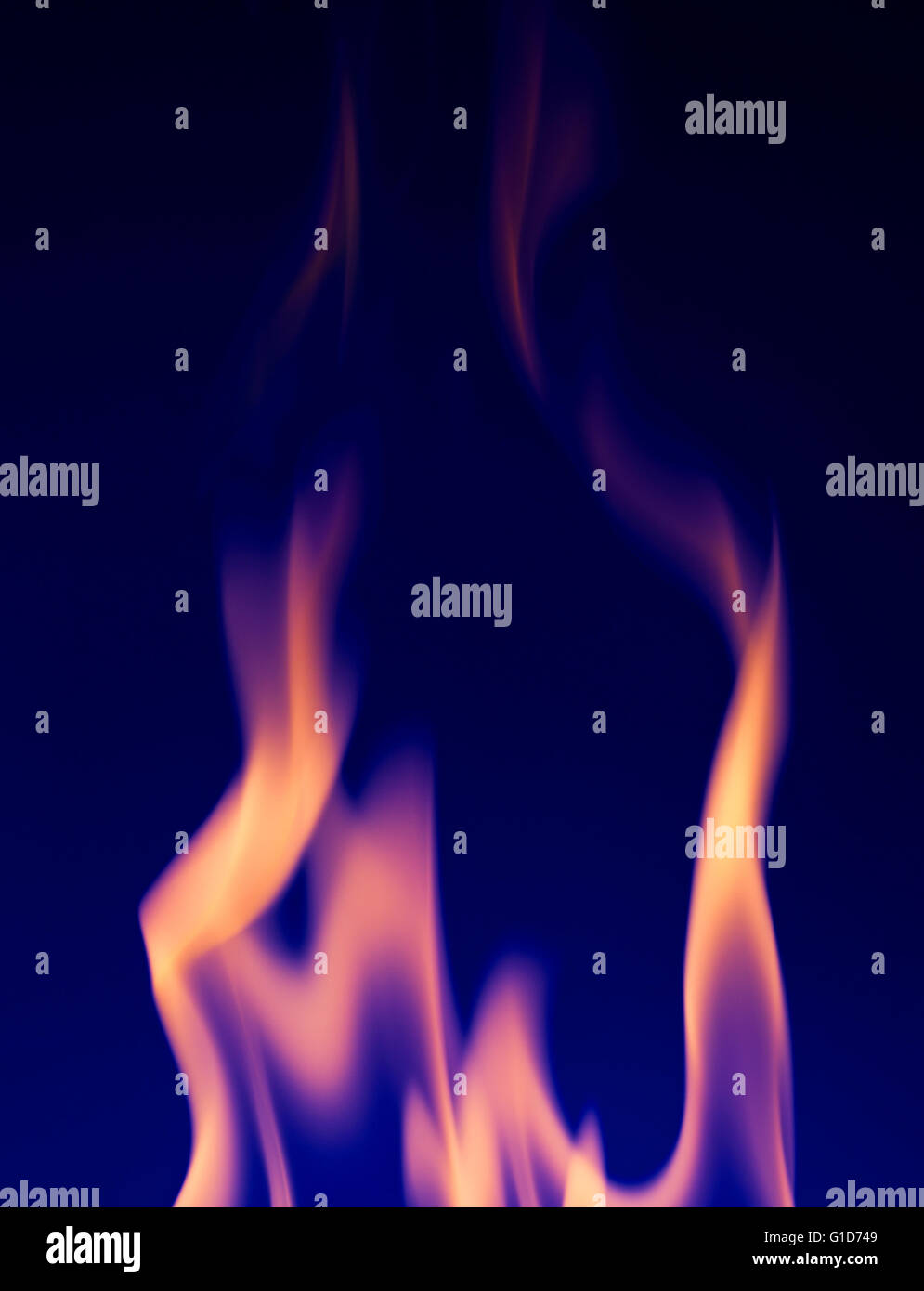 Glowing Fire Flame Stock Photo - Alamy