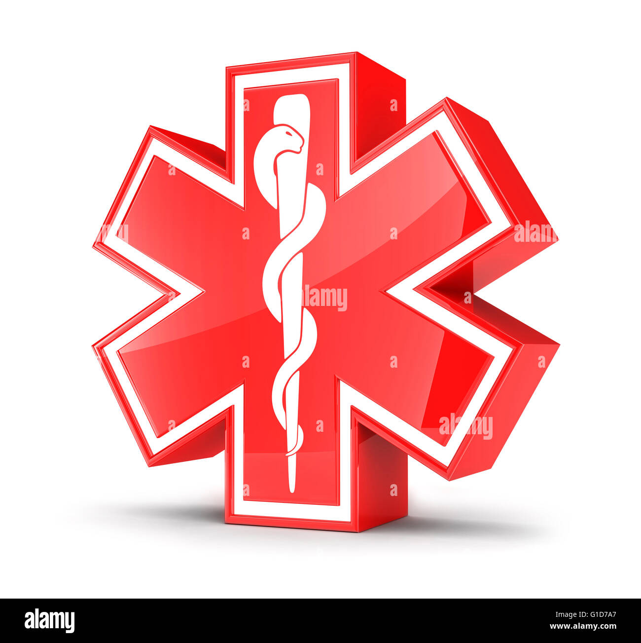 Symbol "Star of life" (done in 3d Stock Photo - Alamy