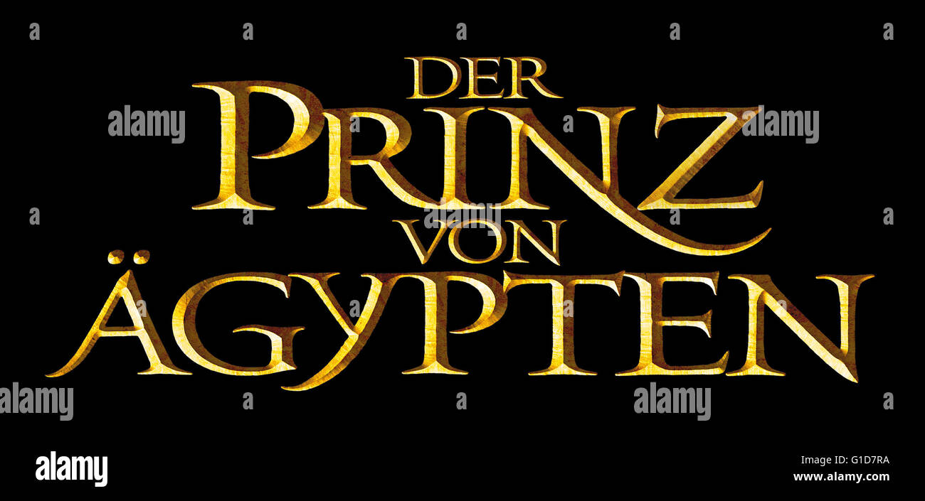 Prinz von Ägypten, Der / Logo / Schriftzug Stock Photo - Alamy