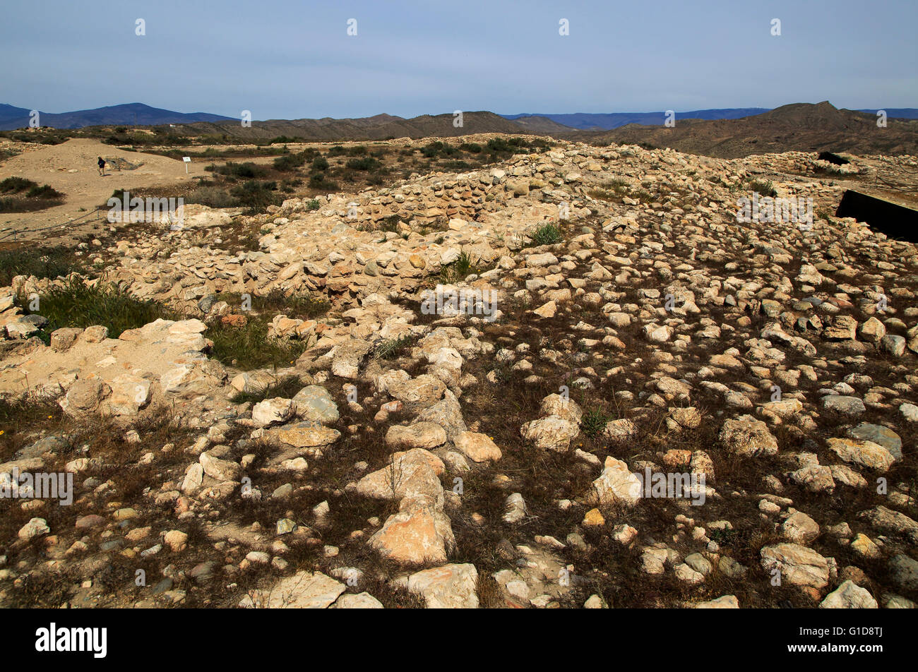 Los Millares prehistoric settlement, Almeria, Spain Stock Photo - Alamy
