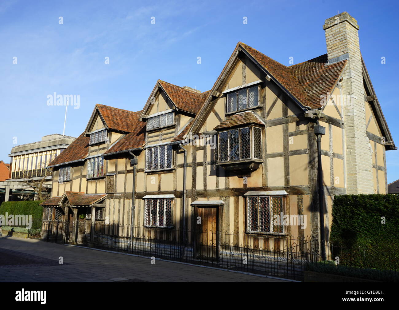 Shakespeare's birth place, Stratford-Upon Avon, England. 16th century ...