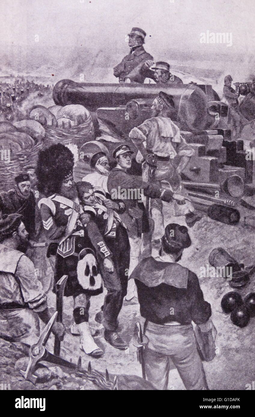 Lord Raglan viewing the successful storming of the Redan (Fortress) at ...