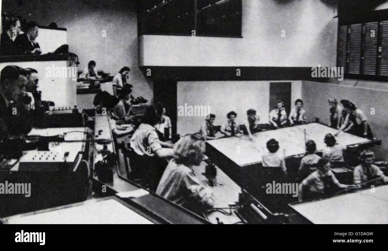 World war two: Royal Air Force Operations Room during the Battle of ...