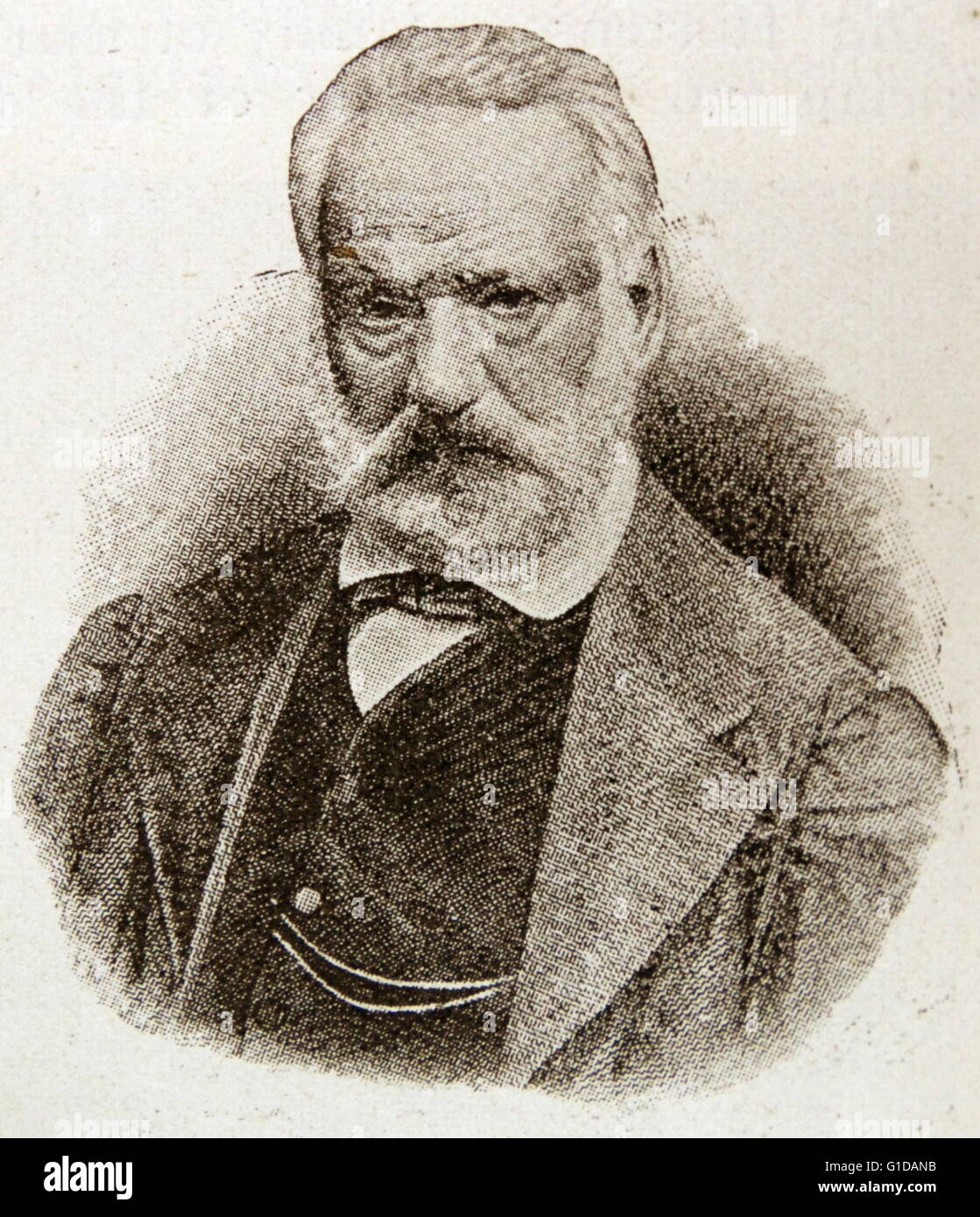 Victor Marie Hugo (1802 – 1885) French poet, novelist, and dramatist of the Romantic movement ...