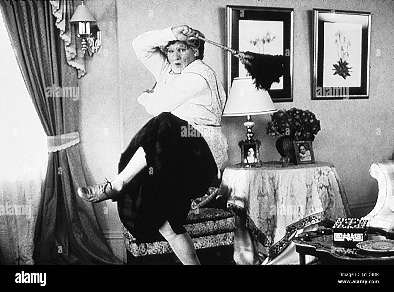 Mrs doubtfire movie Black and White Stock Photos & Images - Alamy
