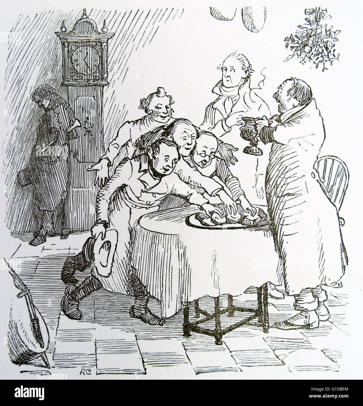 Graphic by Randolph Caldecott (1846-1886) a British artist and ...