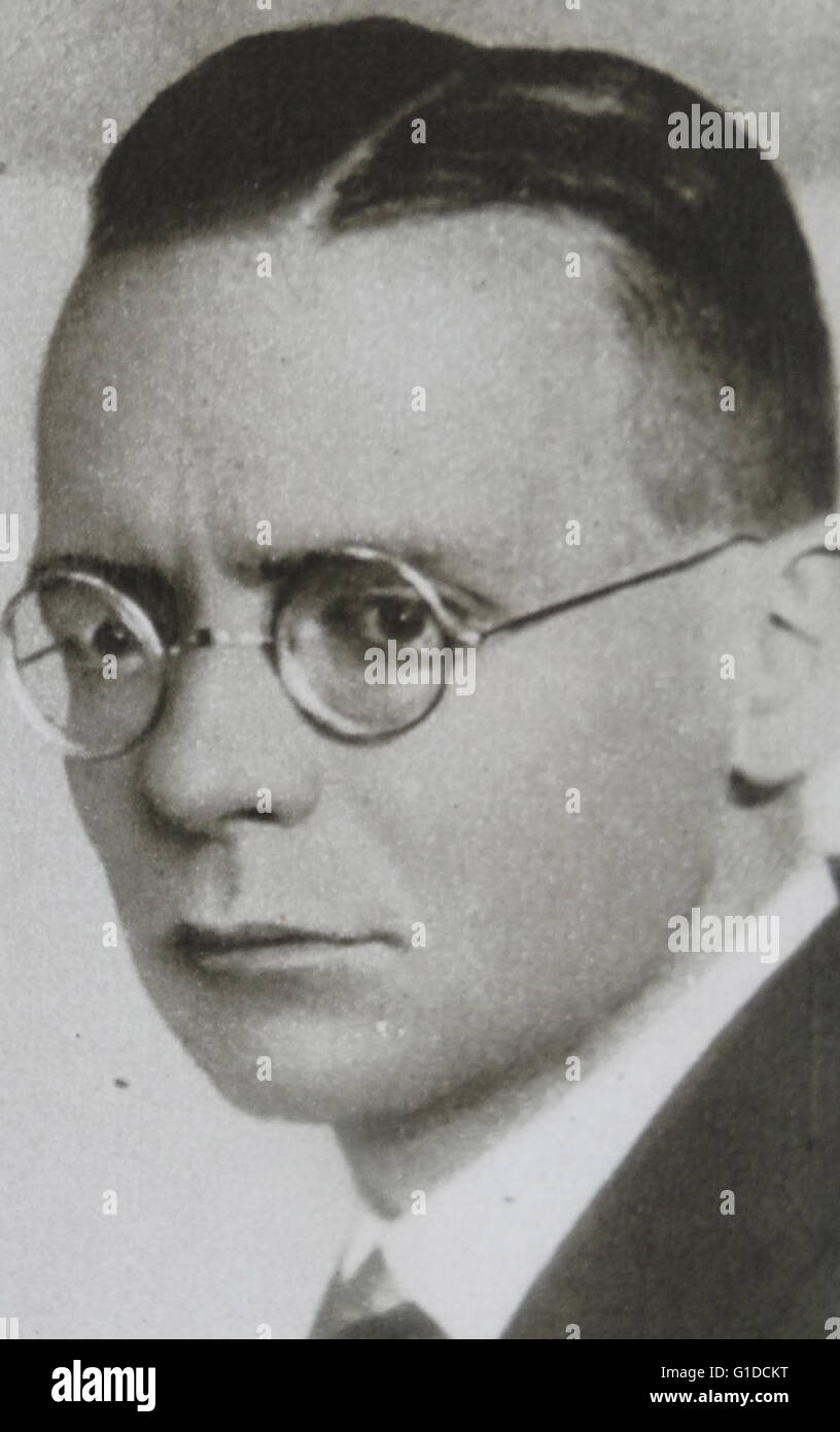 Photographic portrait of Theodor Habicht (1898-1944) leading political ...