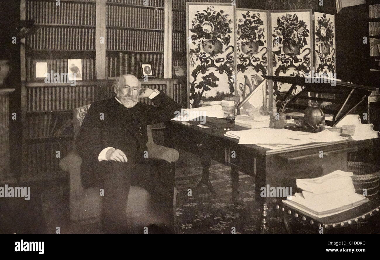 Photographic portrait of Octave Feuillet (1821-1890) a French novelist ...