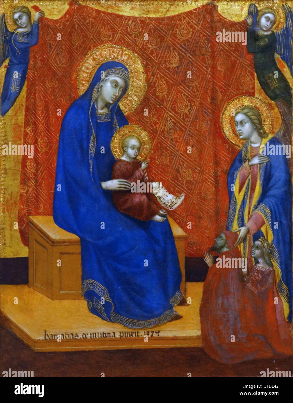 14th century virgin mary child hi-res stock photography and images - Alamy