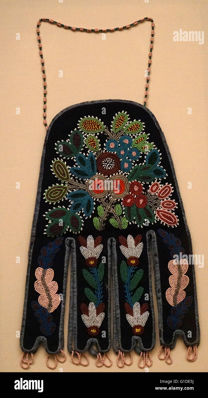 An example of quillwork by Subarctic peoples. Quilwork was a major ...