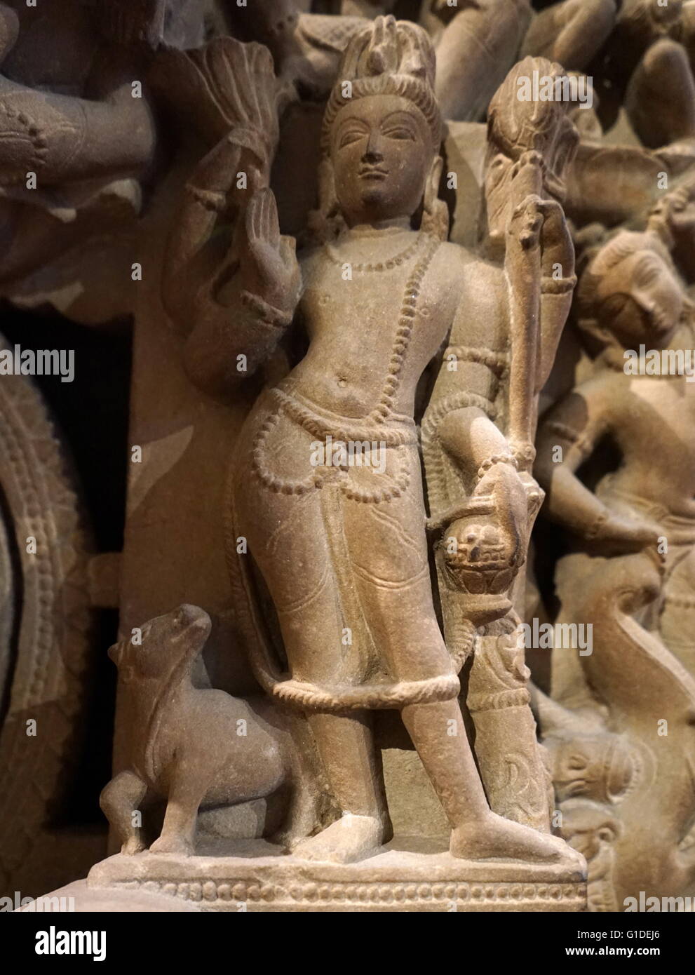 Sculpture depicting Harihara, Vishnu and Shiva combined, from the ...