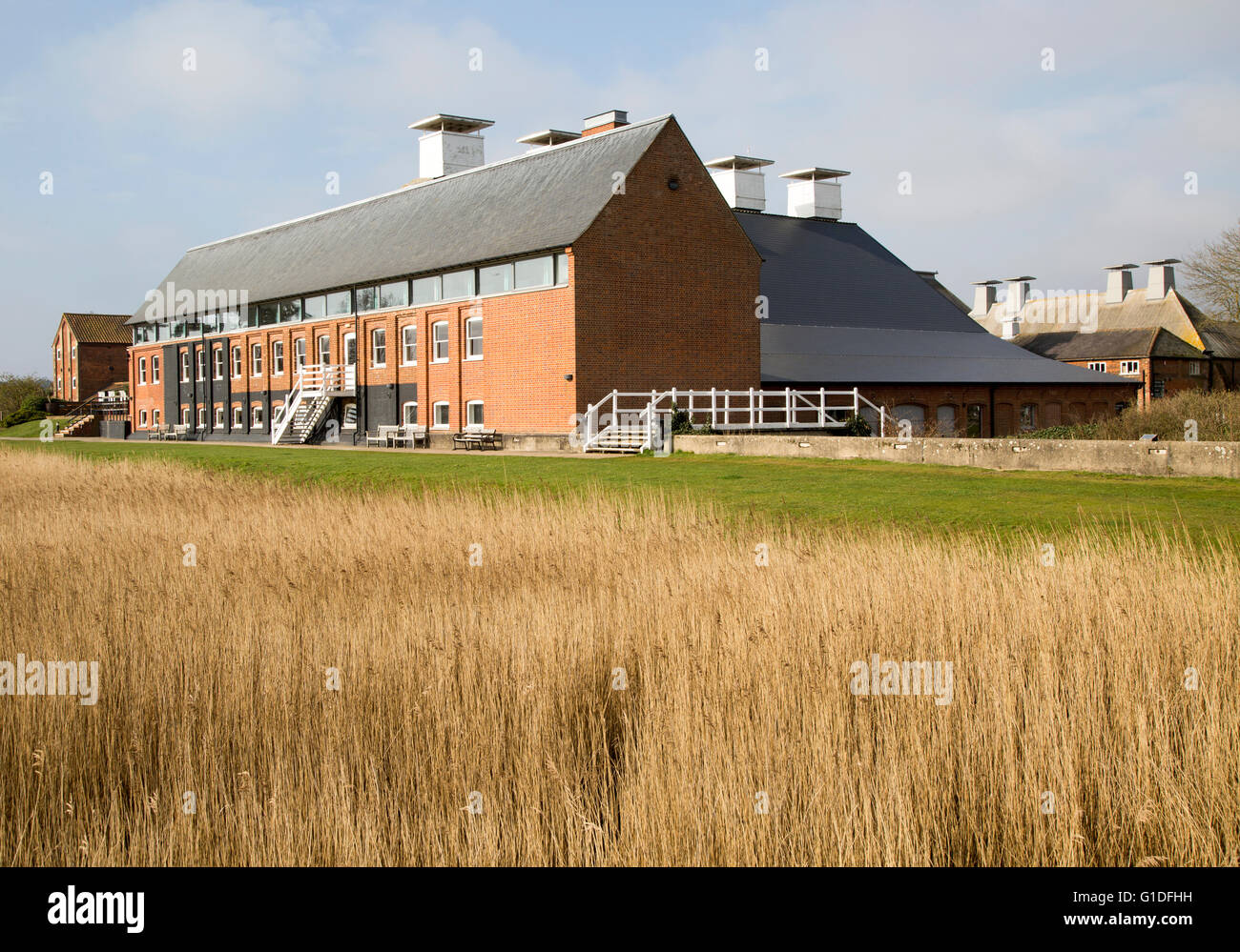 Concert Hall at Snape Maltings in converted industrial building ...