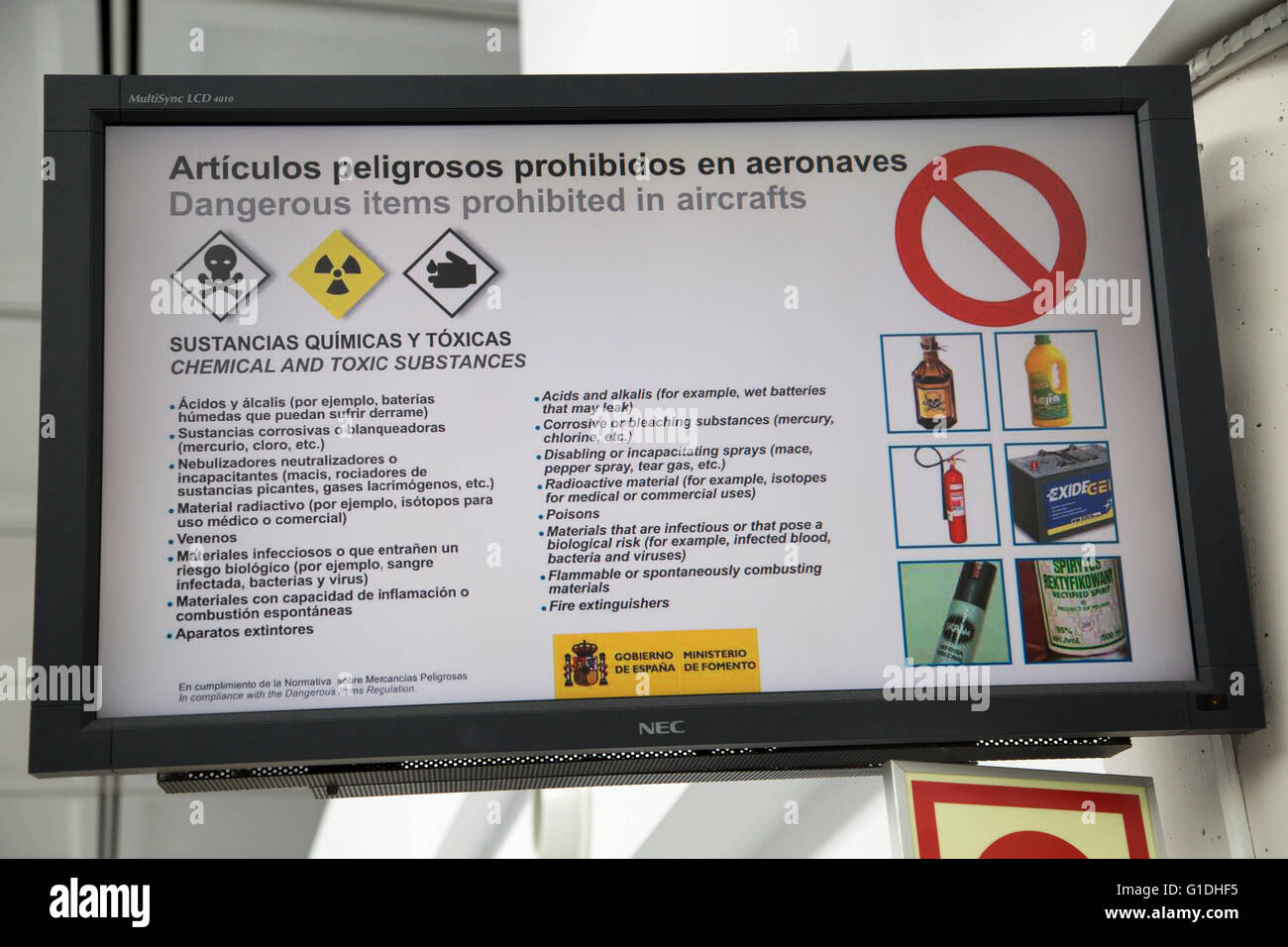 Prohibited items sign hi-res stock photography and images - Alamy