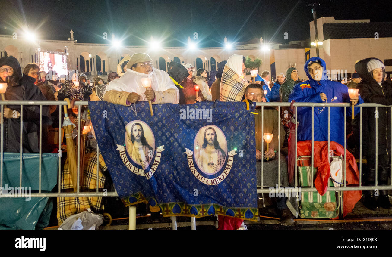 May 13 Candlelight procession at the Shrine of Fatima T Stock Photo - Alamy