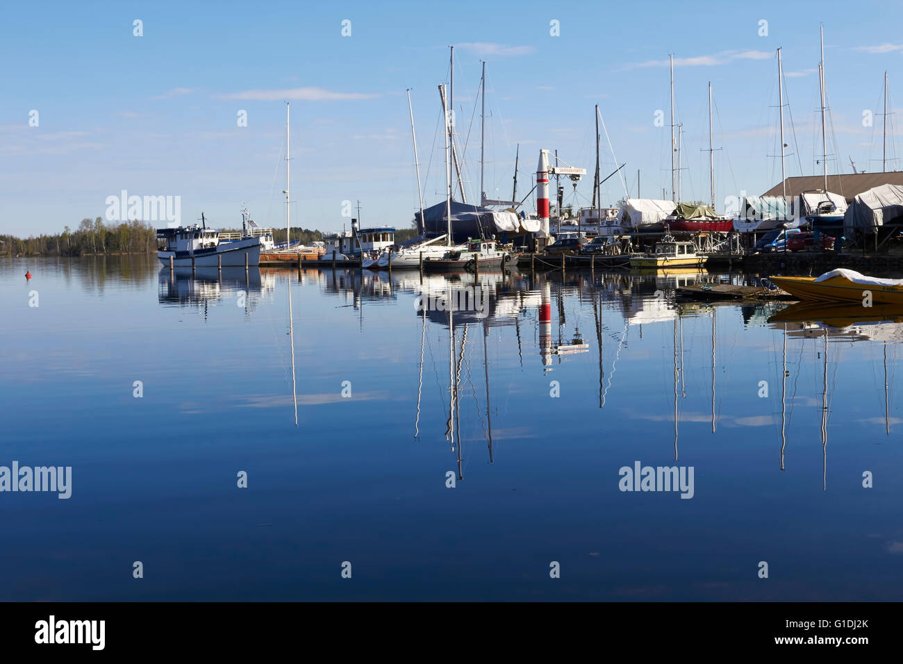 Harbour scene, Lappeenranta Finland Stock Photo - Alamy