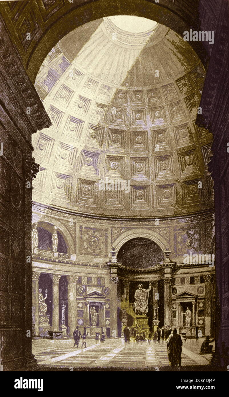 Pantheon building commissioned marcus agrippa hi-res stock photography ...
