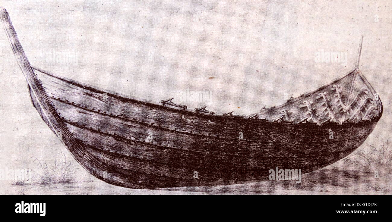 Early Germanic Saxon boat is the Nydam boat. Nydam was once a bog in ...