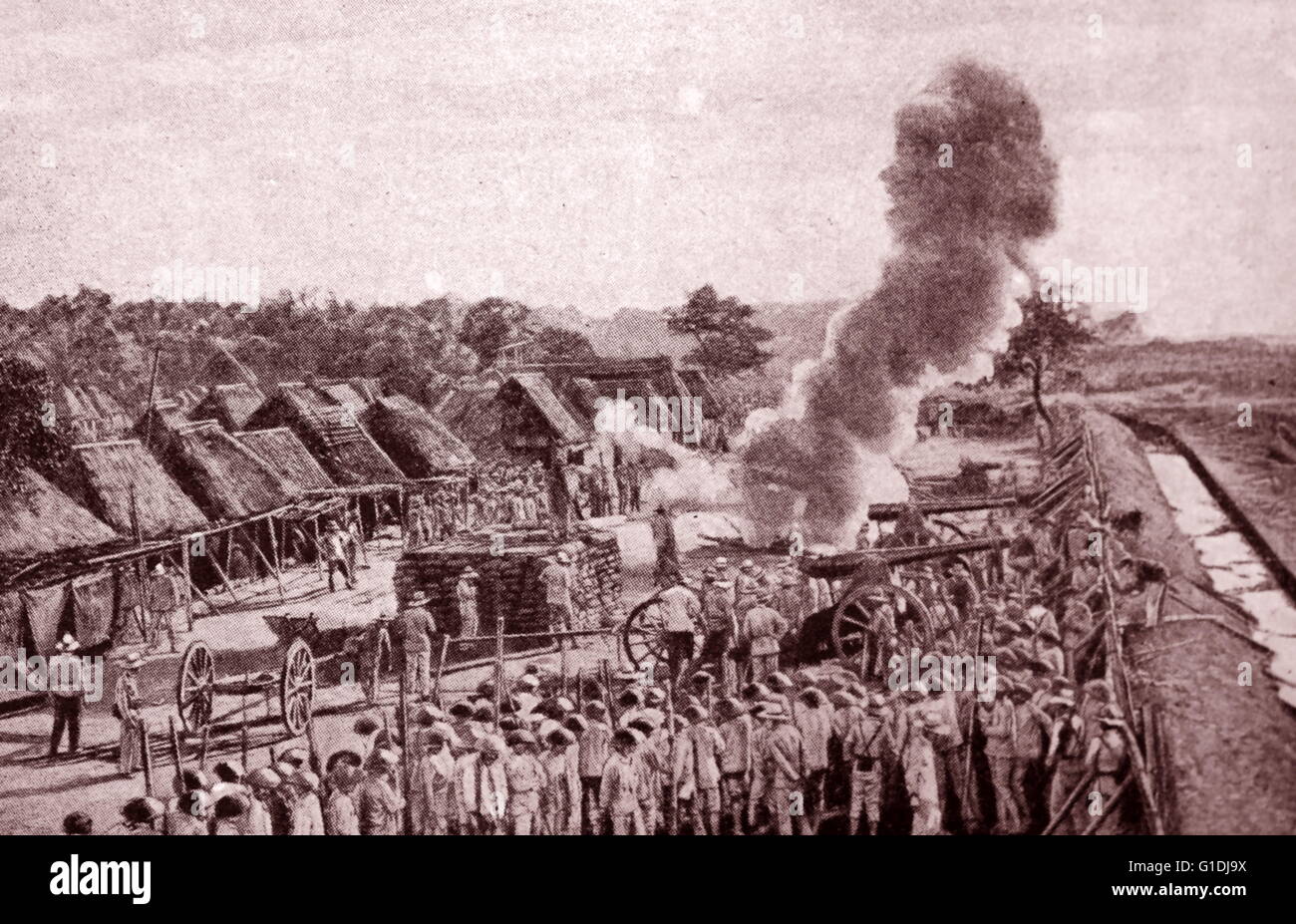 The defence of Malolos before it was totally destroyed when the ...