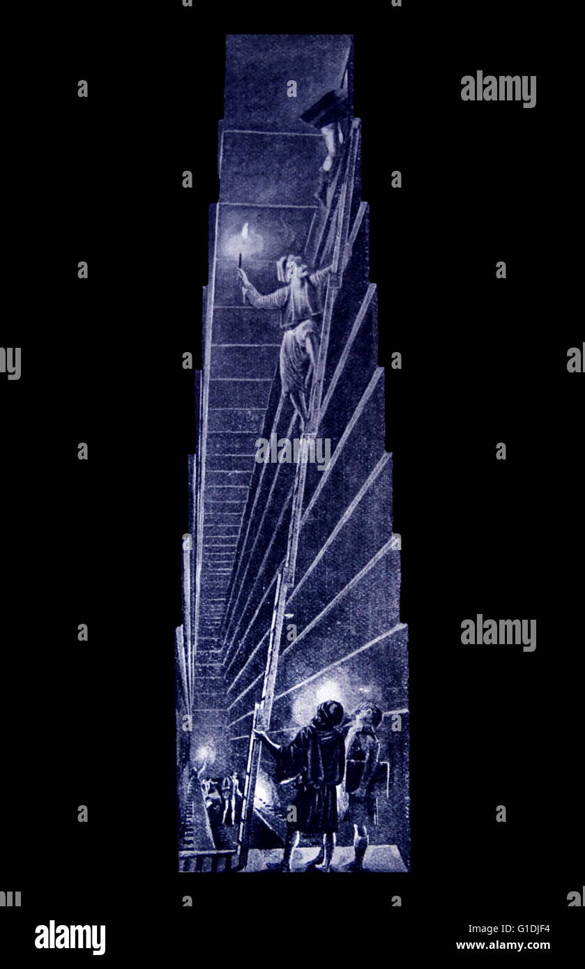 The Gallery in the Great Pyramid. A section from the 'Description de l ...