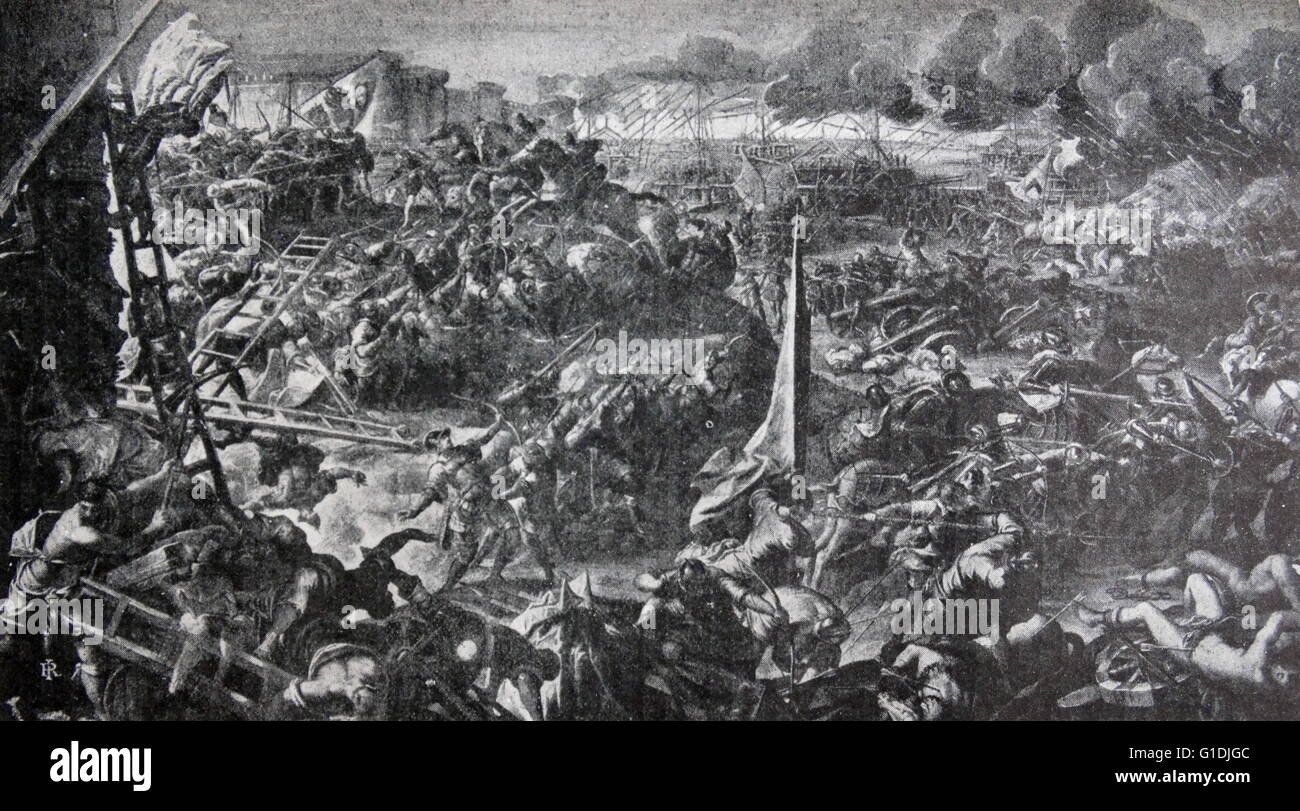 Battle of Zara. Venetians, assisted by crusading allies, subduing the ...