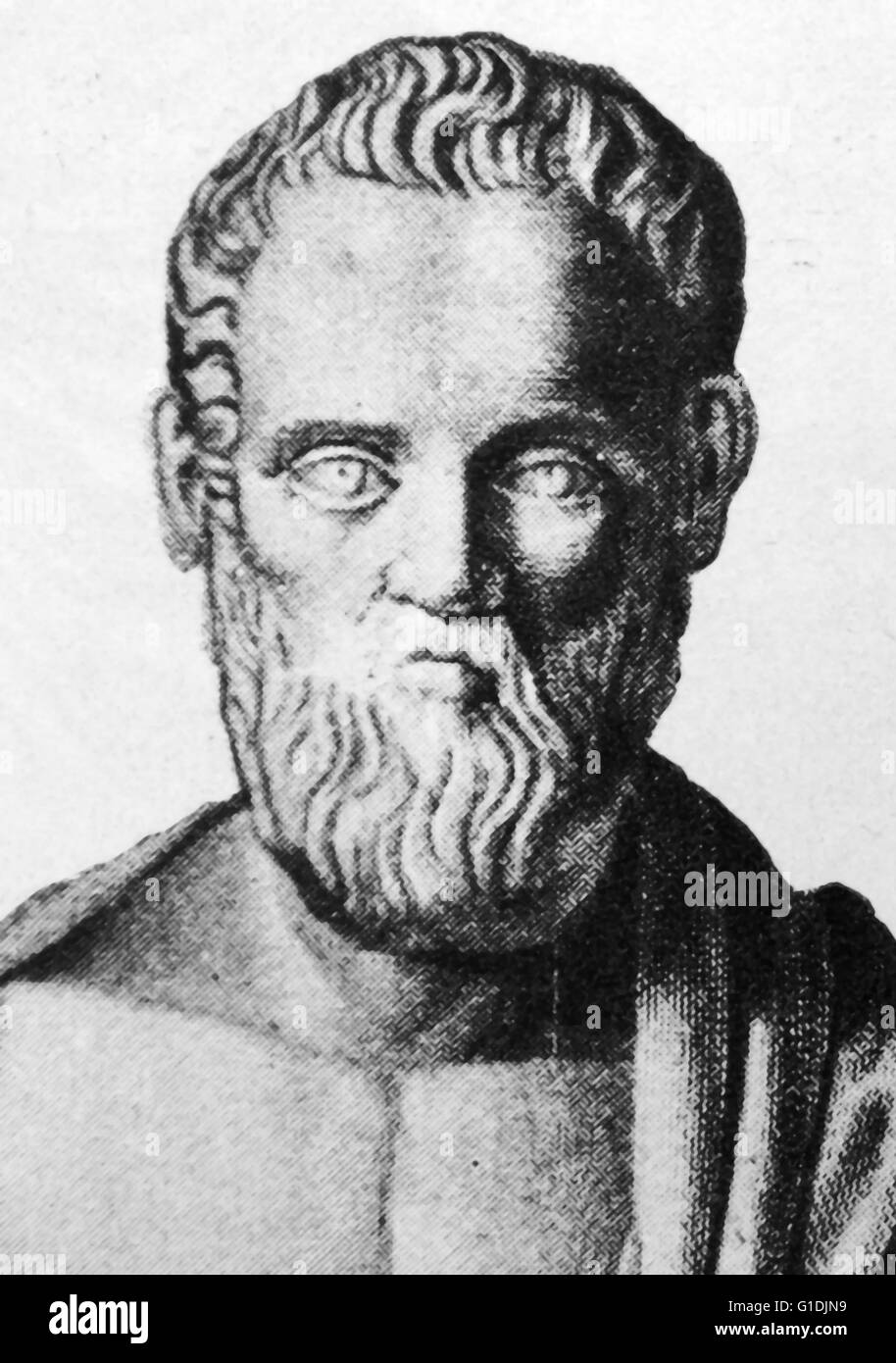 Bust of Isocrates (436-338 BC), an ancient Greek rhetorician, was one ...