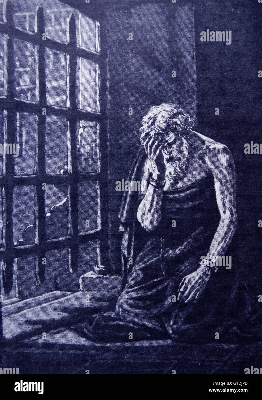 Painting depicting Ignatius of Antioch, an Apostolic Father, the third ...