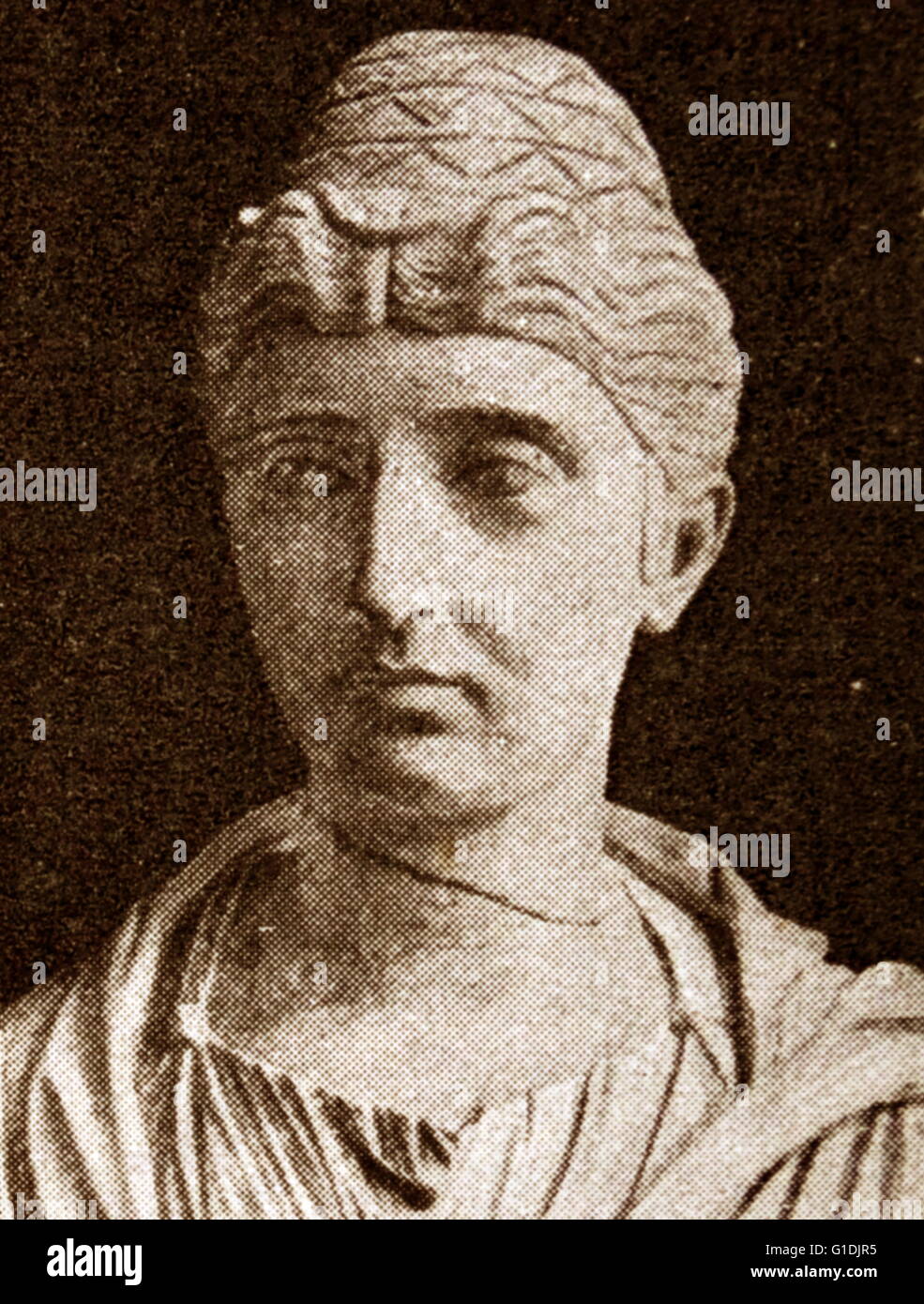 Bust of Faustina the Elder, a Roman empress and wife of the Roman ...