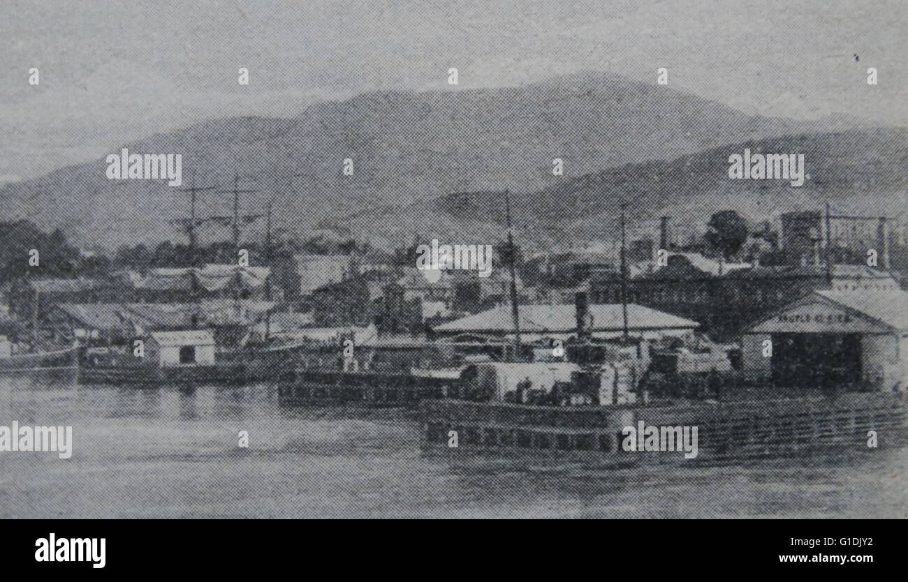 Port of Hobart; Tasmania, Australia circa 1900 Stock Photo - Alamy