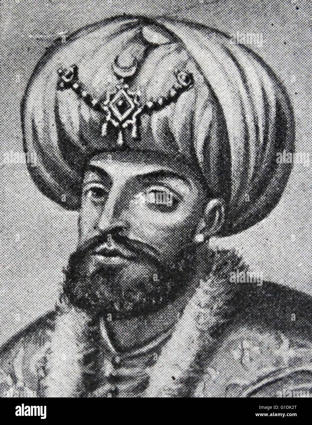 Portrait of Mustafa I (1592-1639) the Sultan of the Ottoman Empire ...