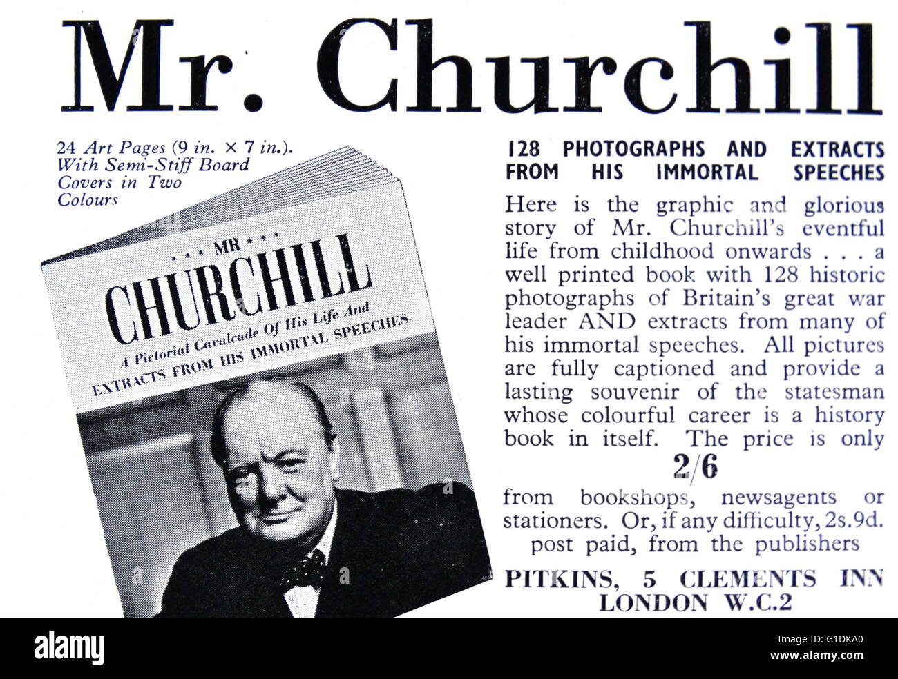 Advert for Winston Churchill memorabilia. Winston Churchill (1874-1965 ...