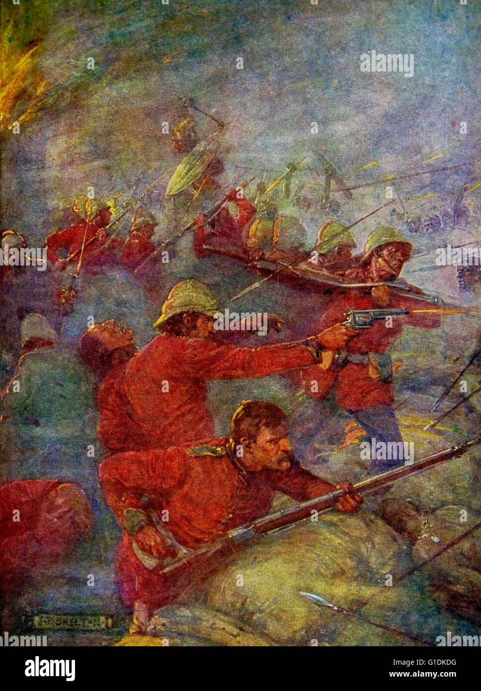 Shouting their war cry hi-res stock photography and images - Alamy