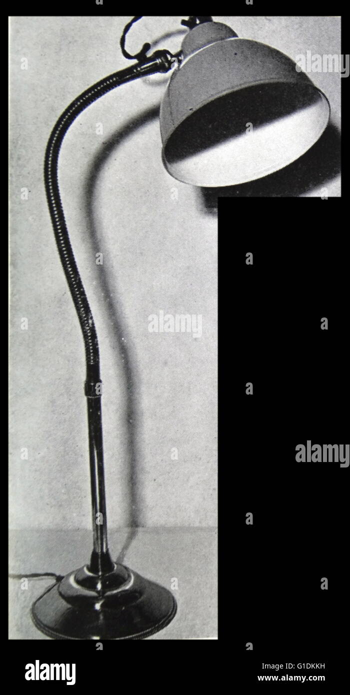 Example of a flexible desk lamp. Dated 20th Century Stock Photo - Alamy