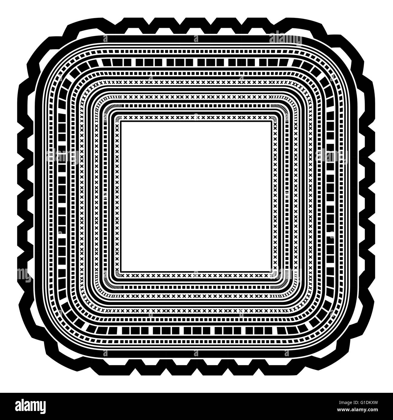 Square Decorative Frame Isolated Stock Vector Image & Art - Alamy