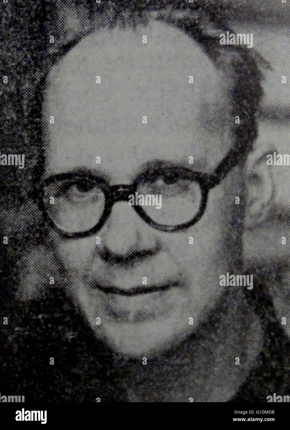 Photographic portrait of Karl Vennberg (1910-1995) a Swedish poet ...