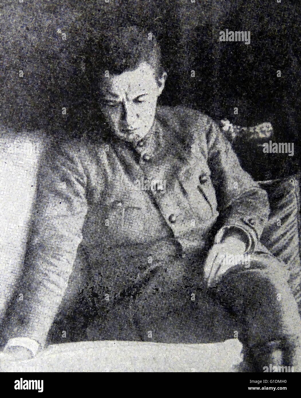 Photographic portrait of Alexander Fyodorovich Kerensky (1881-1970) a ...