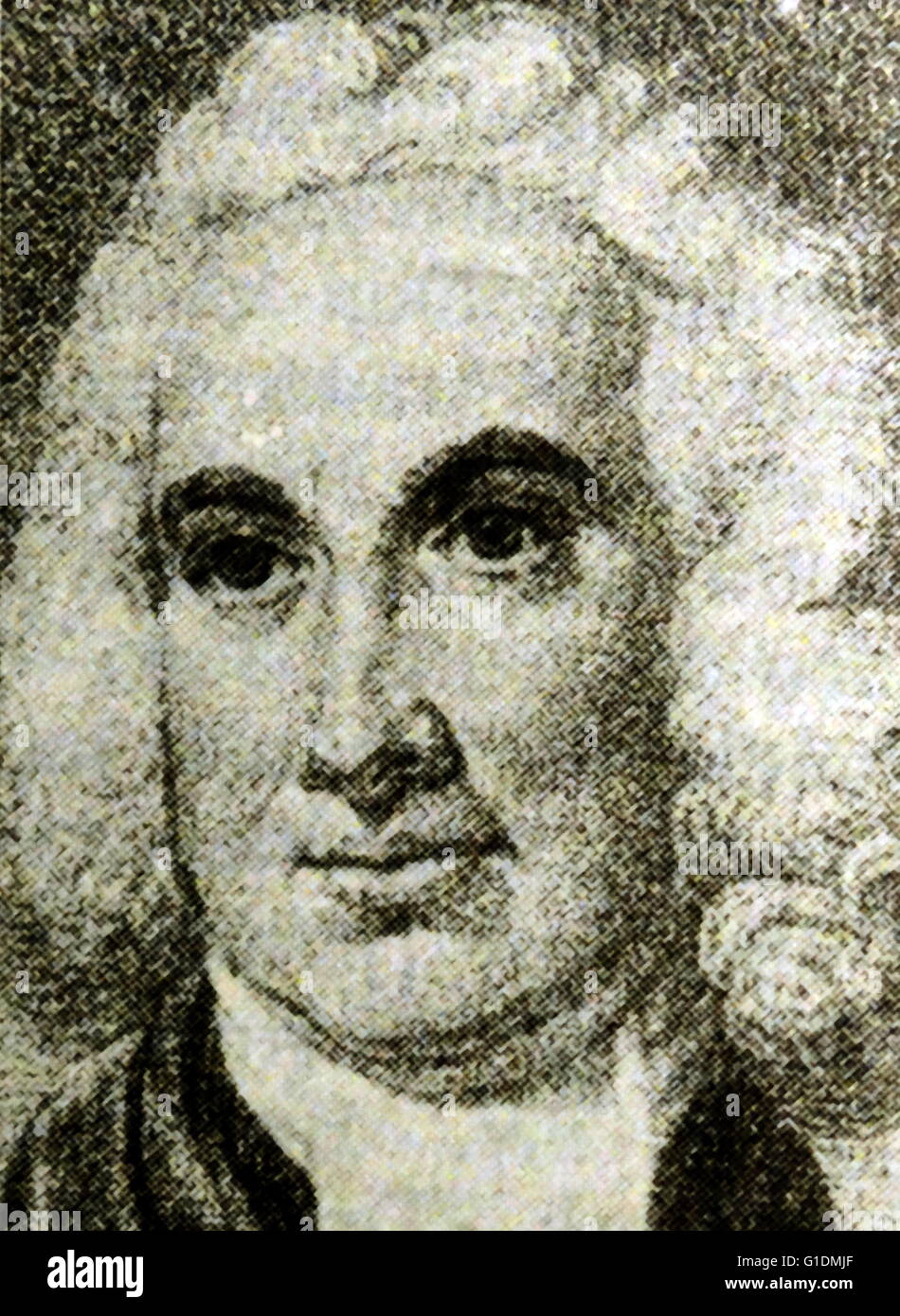 Portrait of Edward Young (1683-1765) an English poet. Dated 18th ...