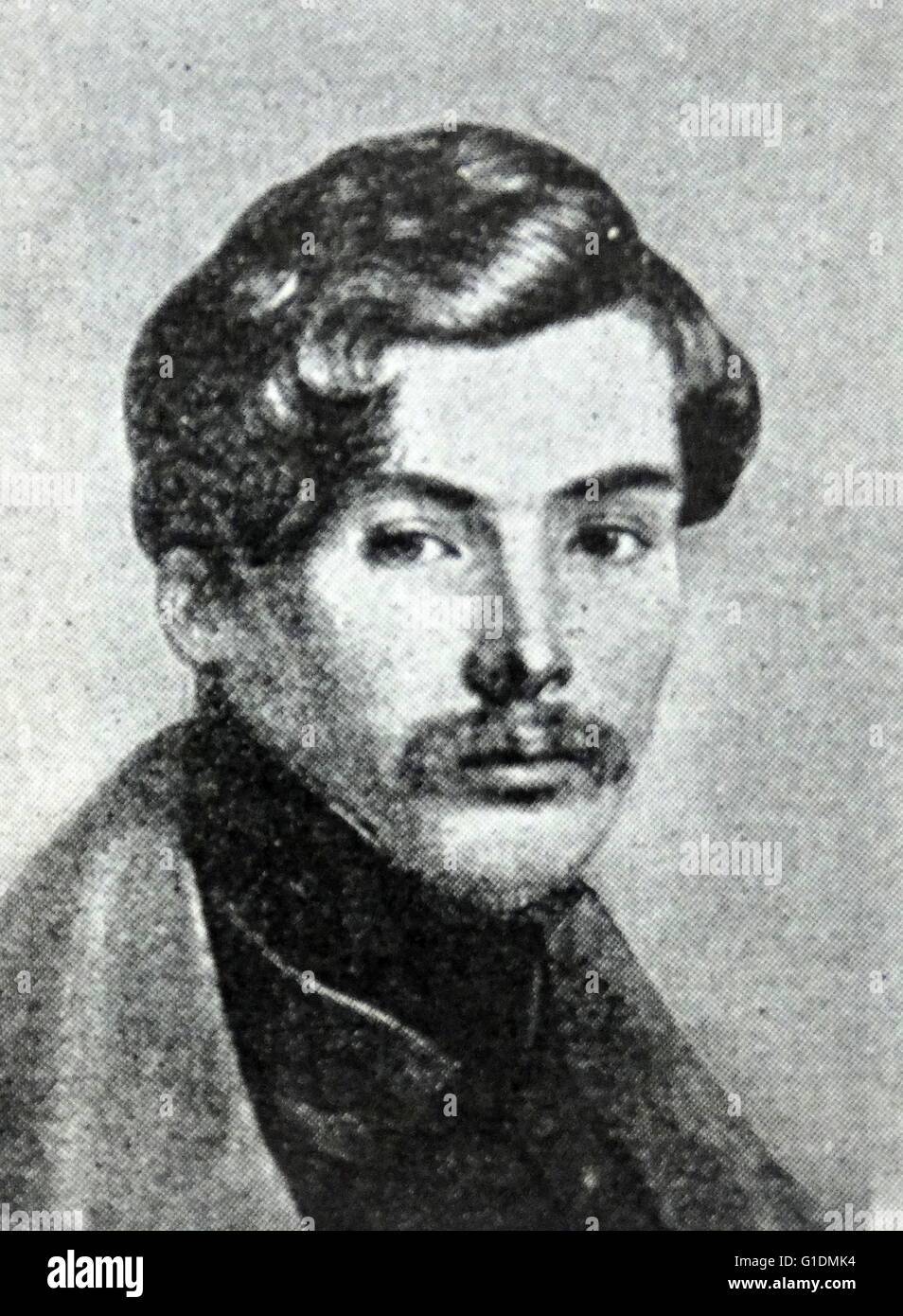 Portrait of Johan Cardon (1802-1878) a Swedish artist, lithographer and ...