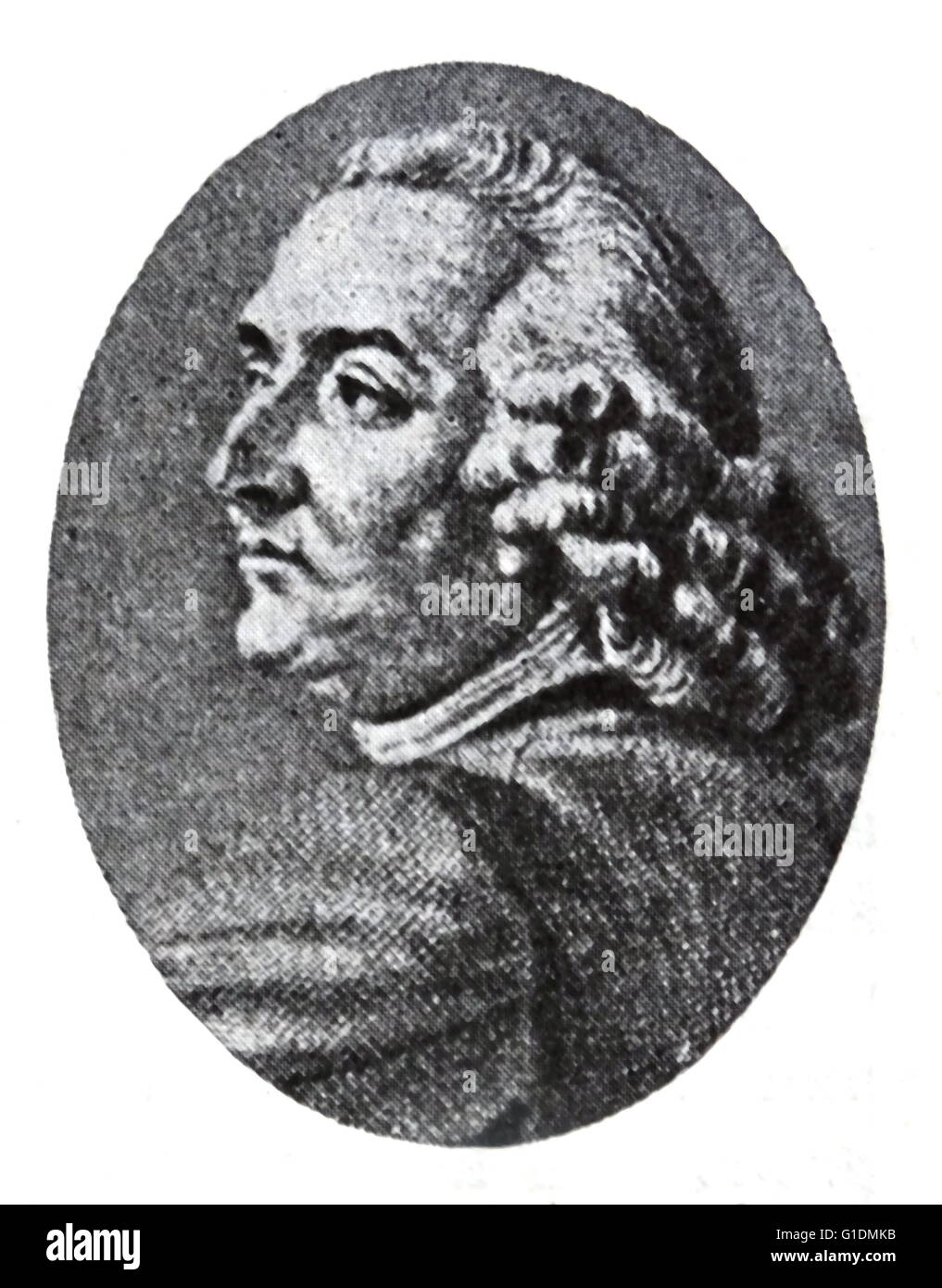 Portrait of Petrus Camper (1722-1789) a Dutch physician, anatomist ...